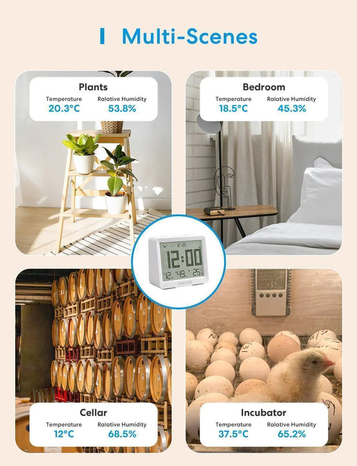 Meross Matter Smart Temperature and Humidity Sensor, MS130 – Meross ...